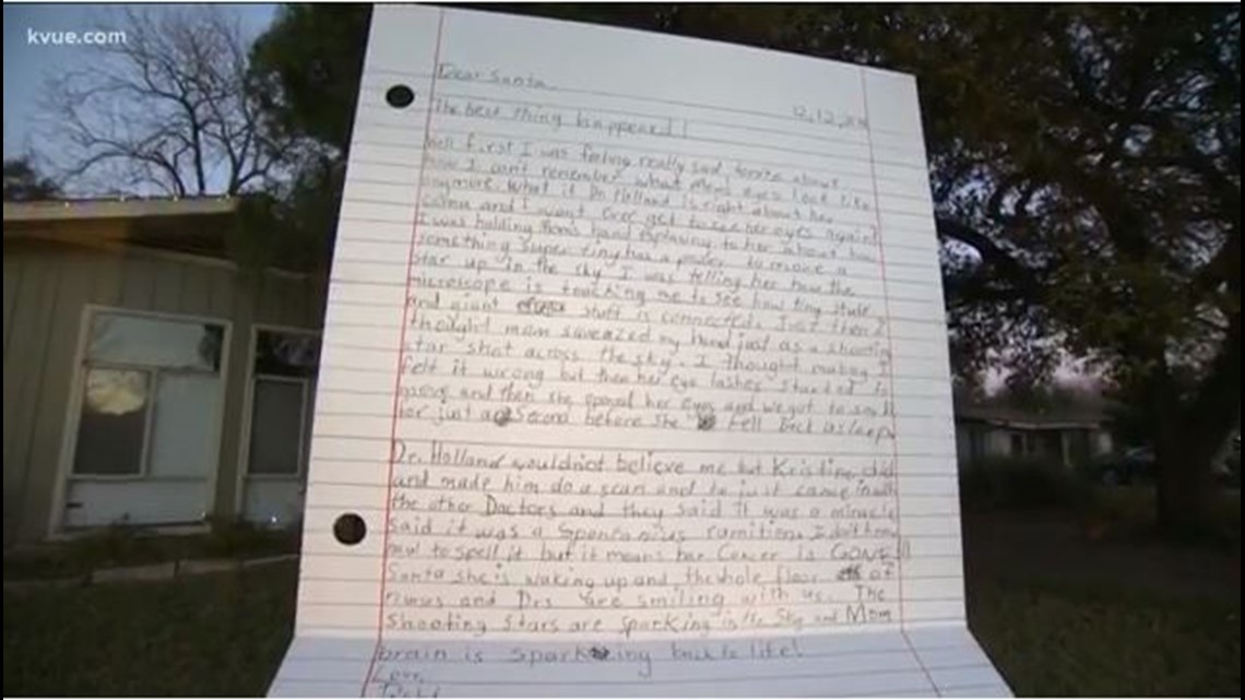 12-foot letter to Santa in East Austin has powerful message | khou.com