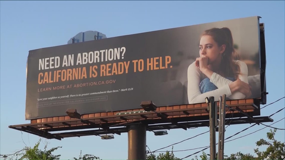 California governor advertising for out-of-state abortions Texas | khou.com