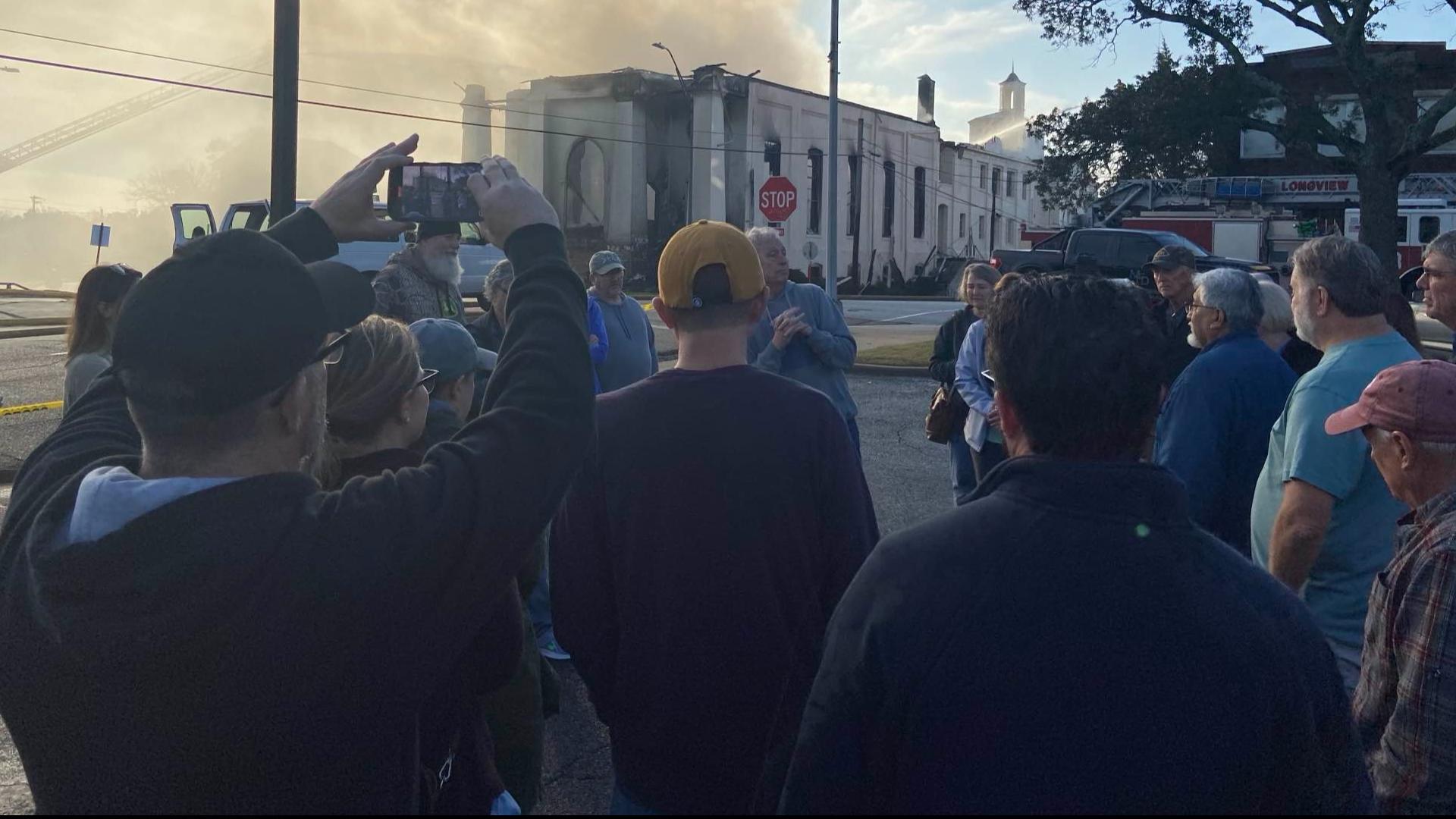 Historic Texas church destroyed after massive fire | khou.com