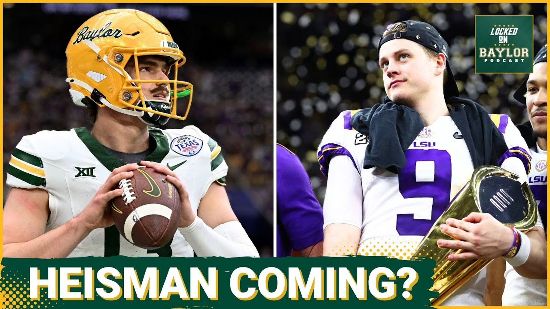 Johnny Manziel and Joe Burrow PROVE Baylor QB Sawyer Robertson WILL Win the Heisman Trophy in ...