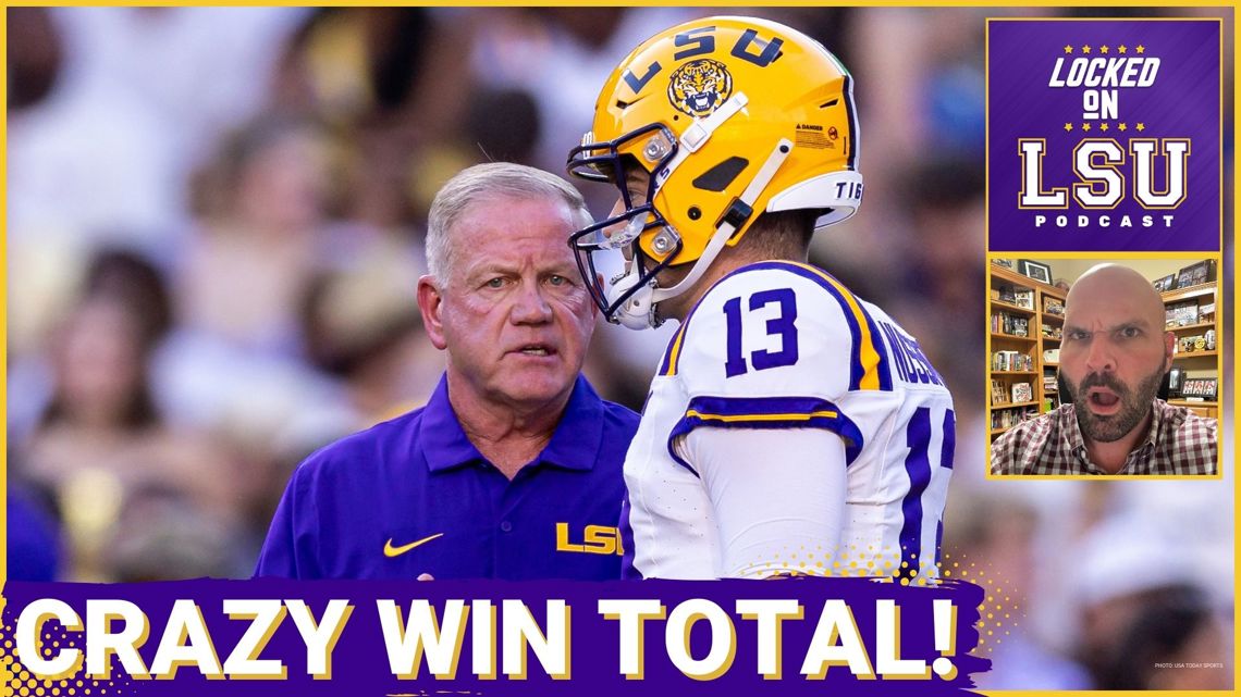 CRAZY LSU Football Win Total Projection | LSU vs. Clemson Kickoff Time ...