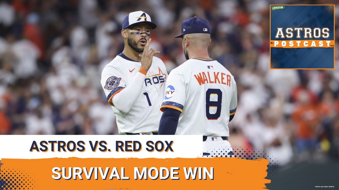 ASTROS POSTCAST: Houston Astros Survive Late Scare, Beat Boston Red Sox ...