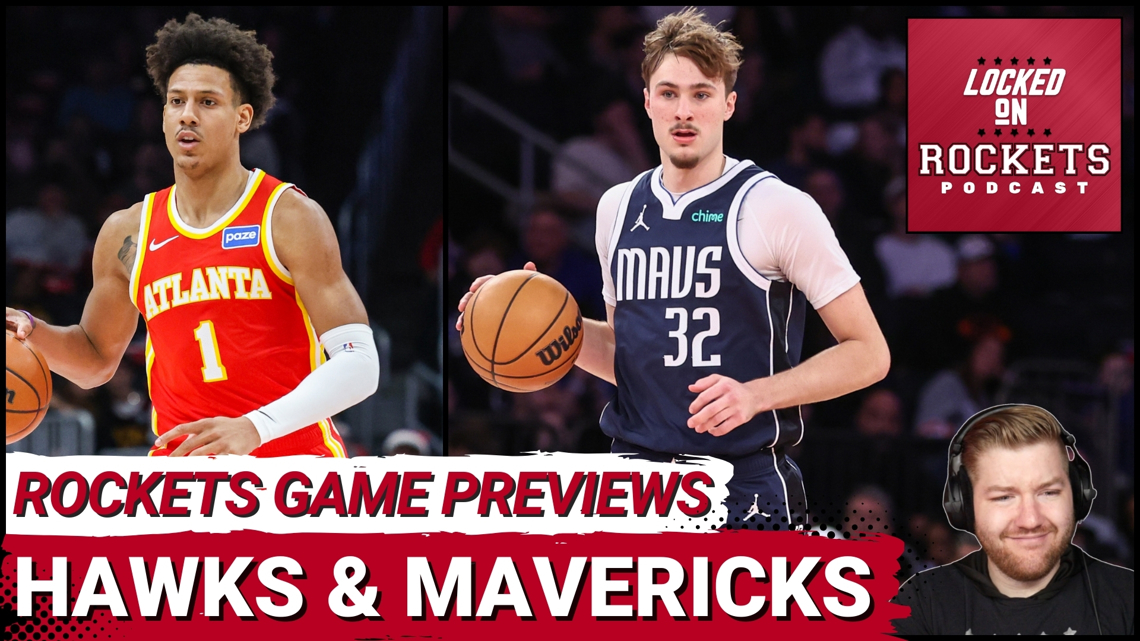 Houston Rockets Game PREVIEWS: Hawks & Mavericks | Amen Vs Johnson ...