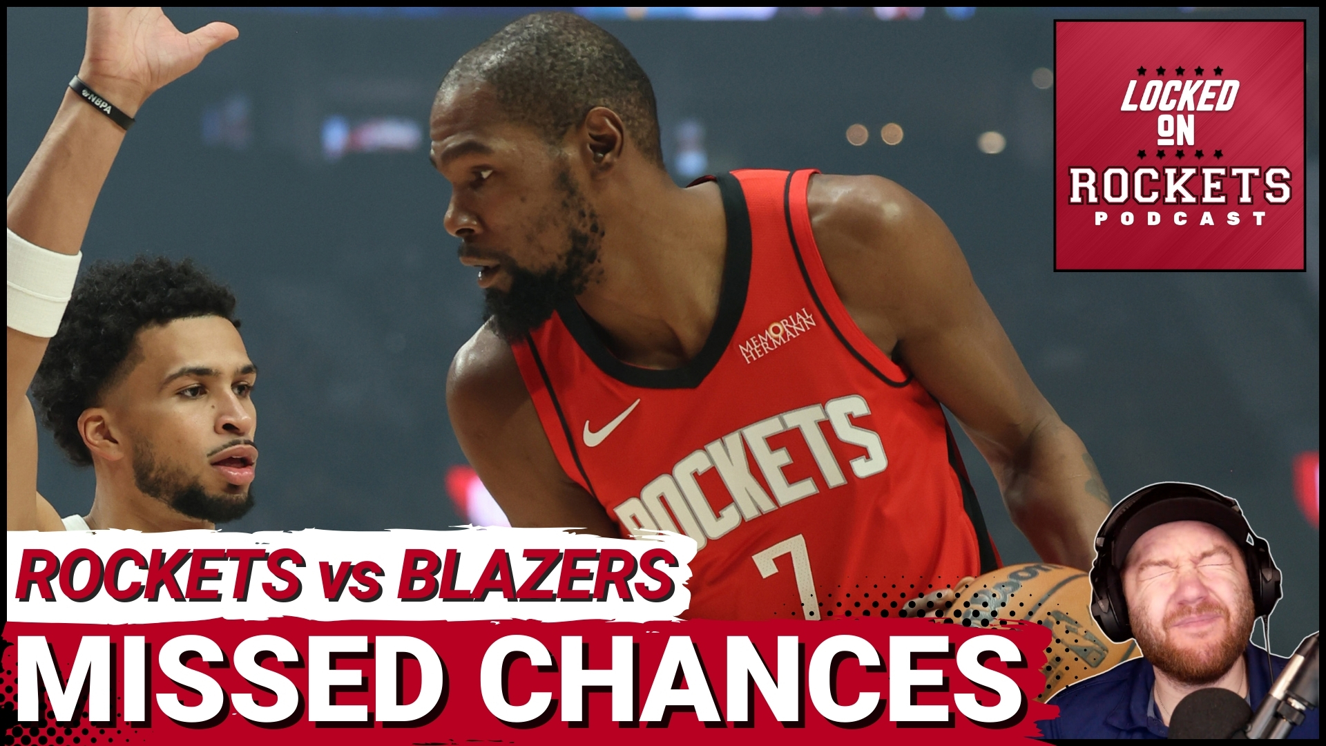 Rockets TOUGH Loss Vs Blazers, Kevin Durant & Amen Thompson CARRYING ...