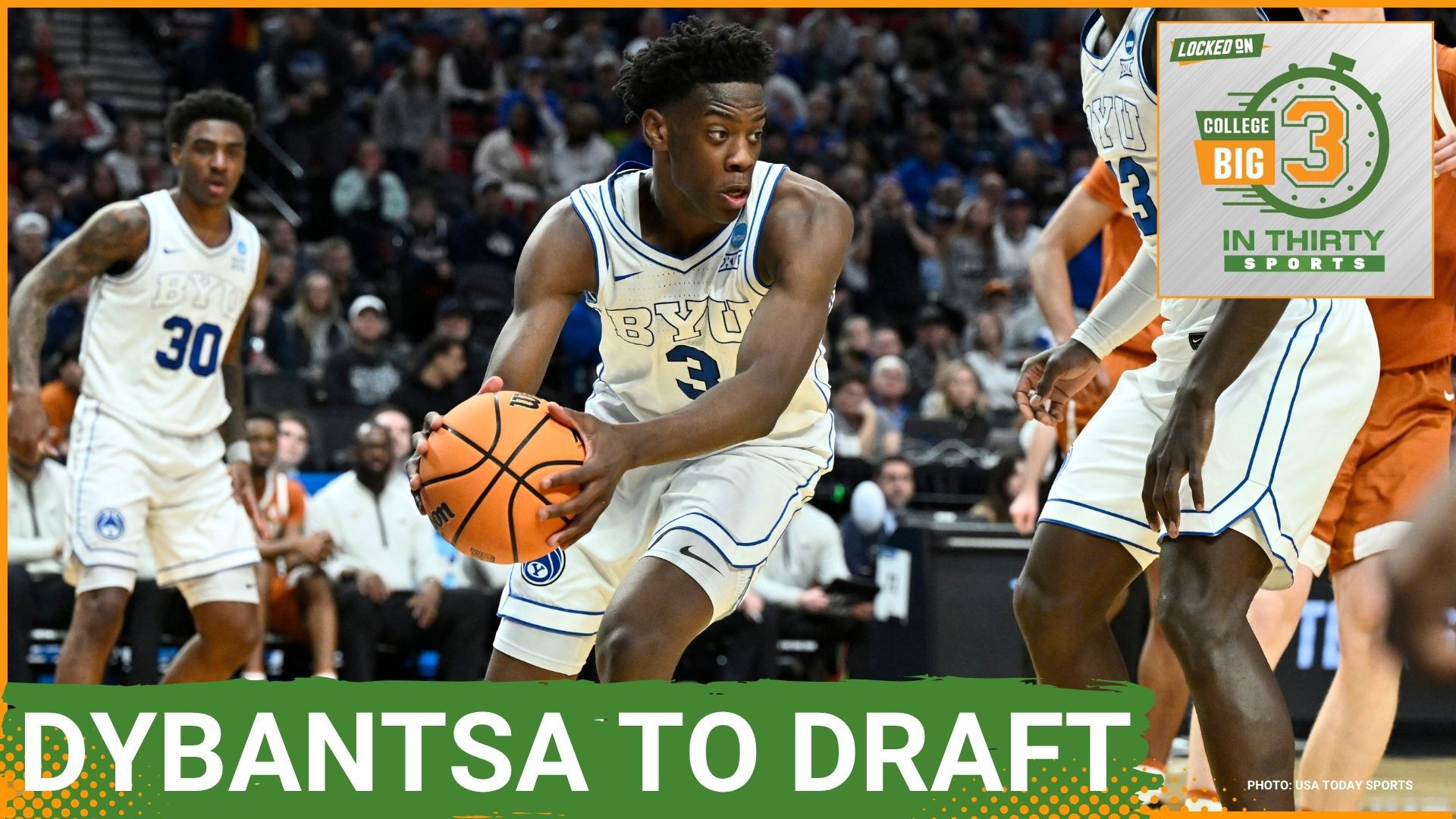 AJ Dybantsa DECLARES FOR DRAFT After One Season At BYU | The Big 3 in ...