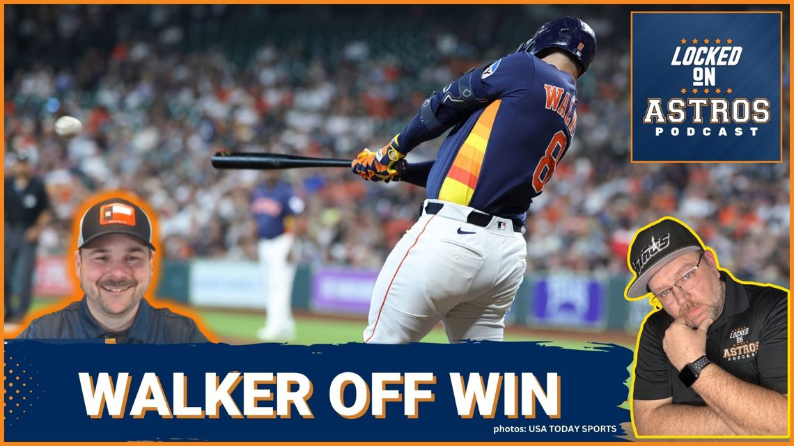 The Houston Astros win the series as Christian Walker hits a walk-off ...