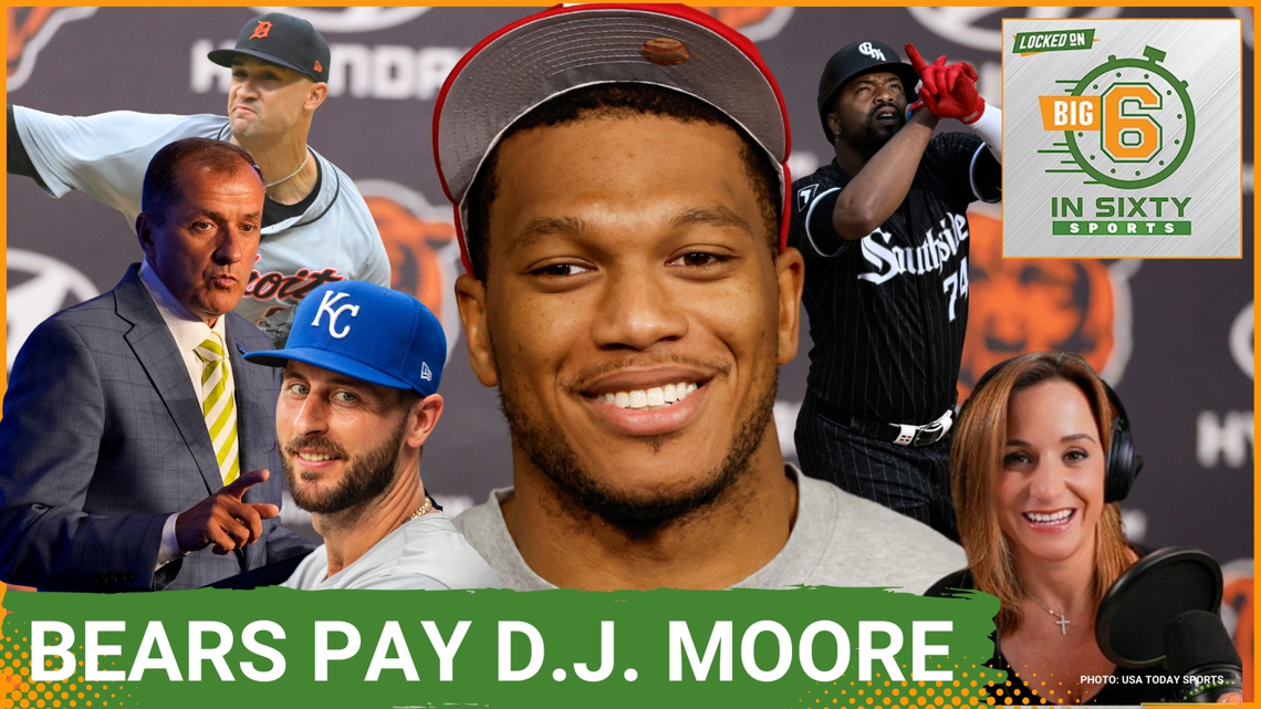 The Chicago Bears Extend Wide Receiver D.J. Moore | The Big 6 in 60 | khou.com