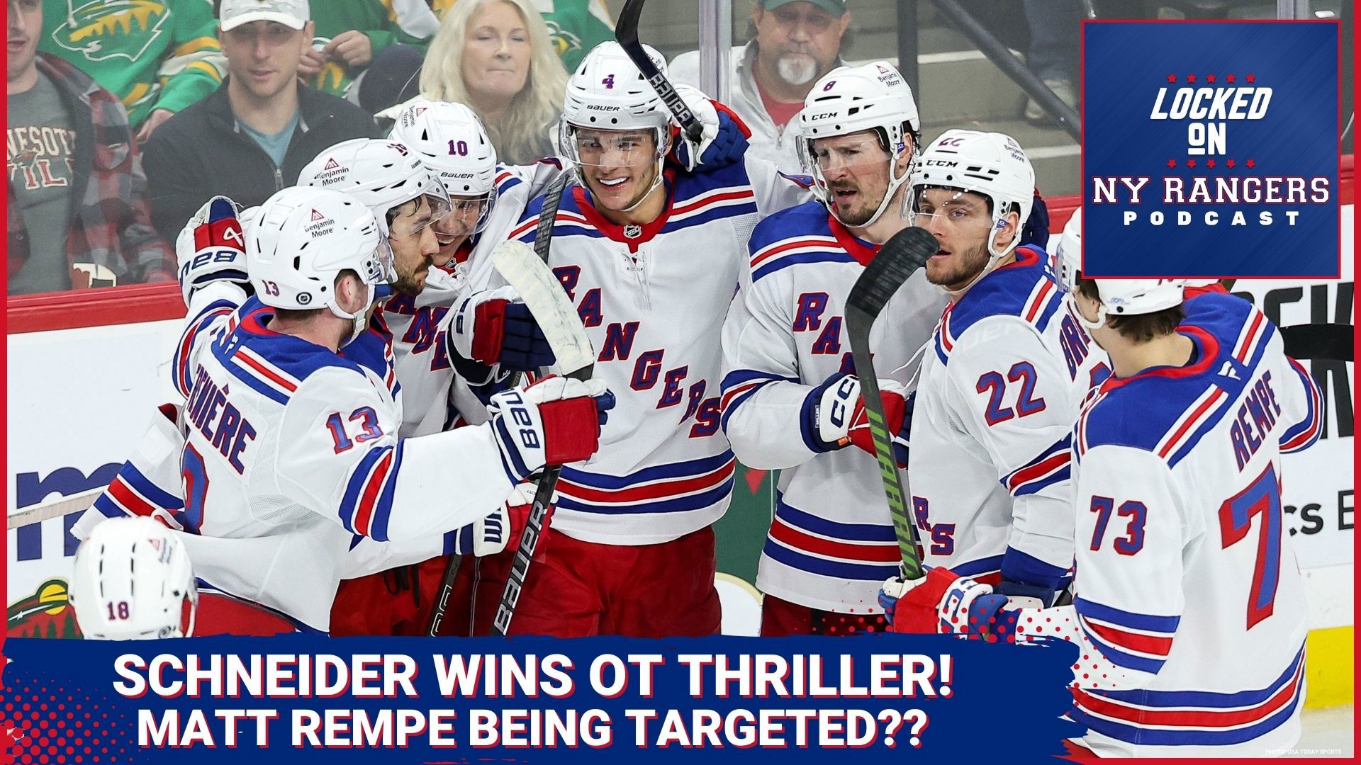 Schneider nets EPIC overtime winner in Rangers' win over Wild!! Matt ...