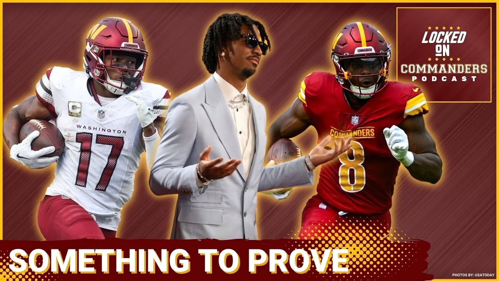 Washington Commanders Jayden Daniels and 7 Offensive Players w ...