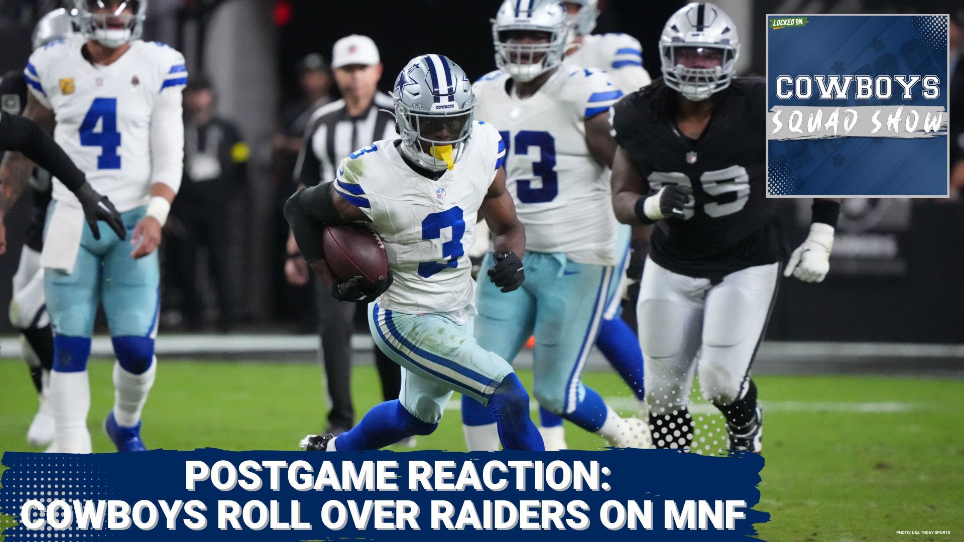 COWBOYS SQUAD SHOW: The Cowboys routed the Raiders on MNF 33-16. | khou.com