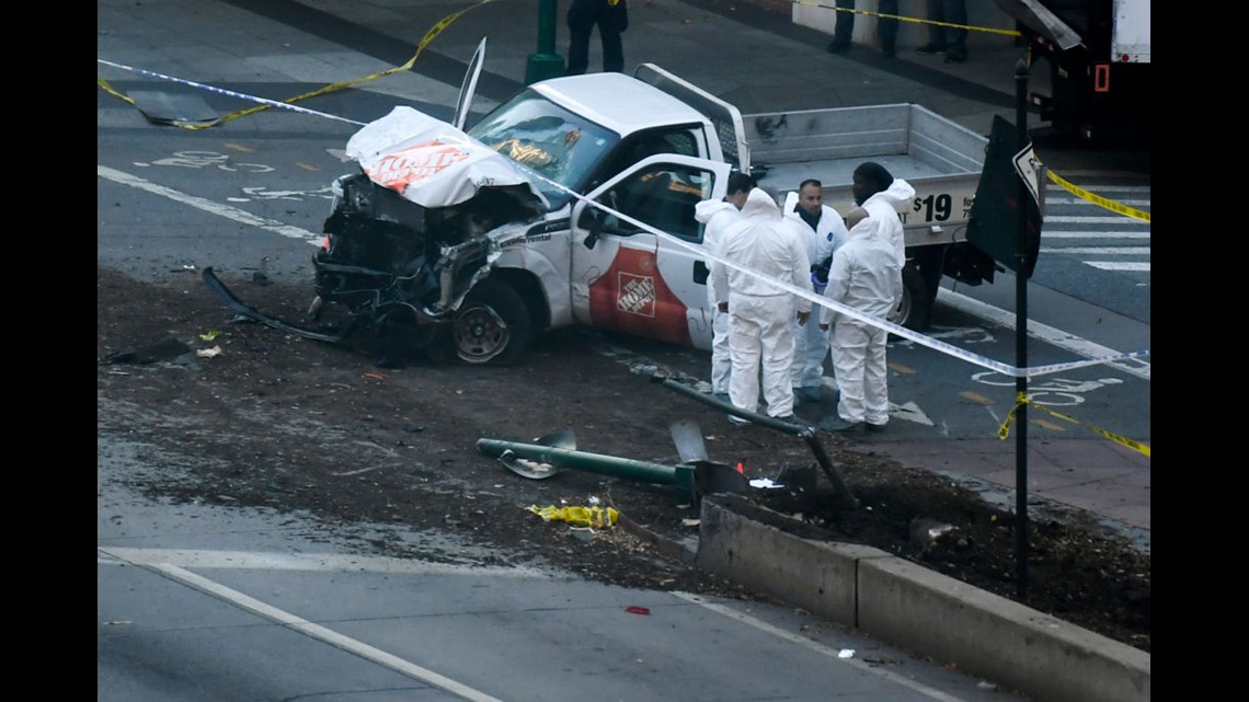 PHOTOS: Aftermath of deadly NYC bike path attack | khou.com
