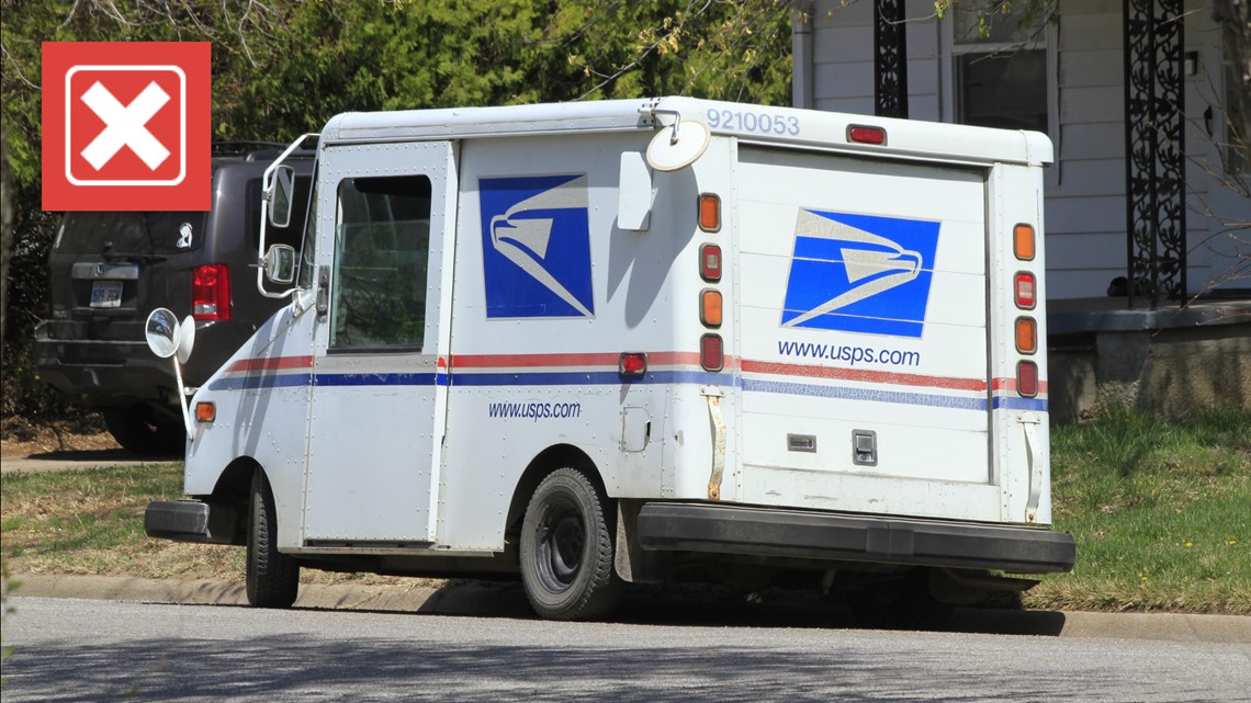 USPS delivery vehicles are not required to have license plates | khou.com