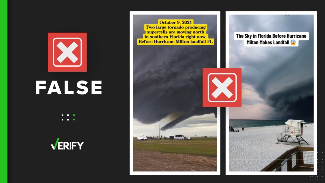 Fact-checking viral videos claiming to be from Hurricane Milton | khou.com