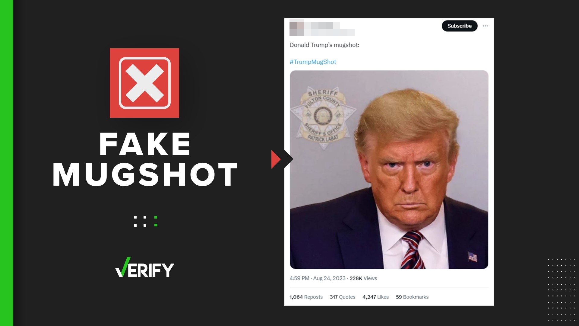 Former President Trump’s Fulton County mugshot: Real vs. fakes | khou.com