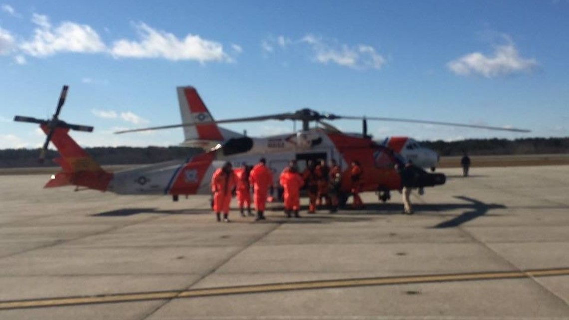 Coast Guard rescues 4 fishermen 60 miles off coast of Rockland | khou.com
