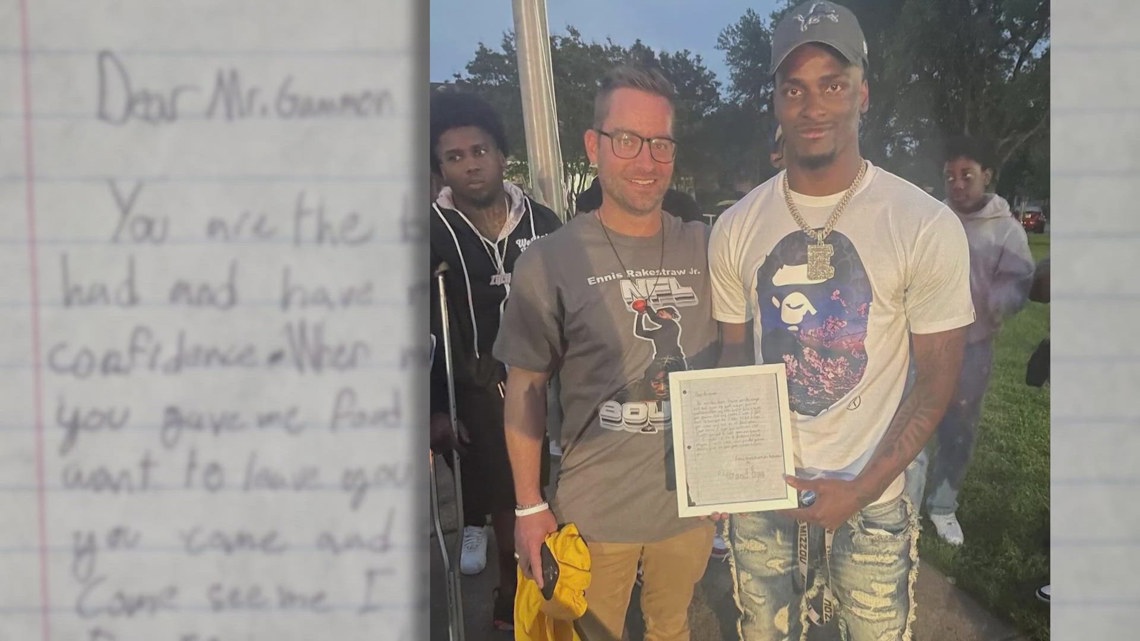 North Texas teacher sees student become NFL rookie | khou.com