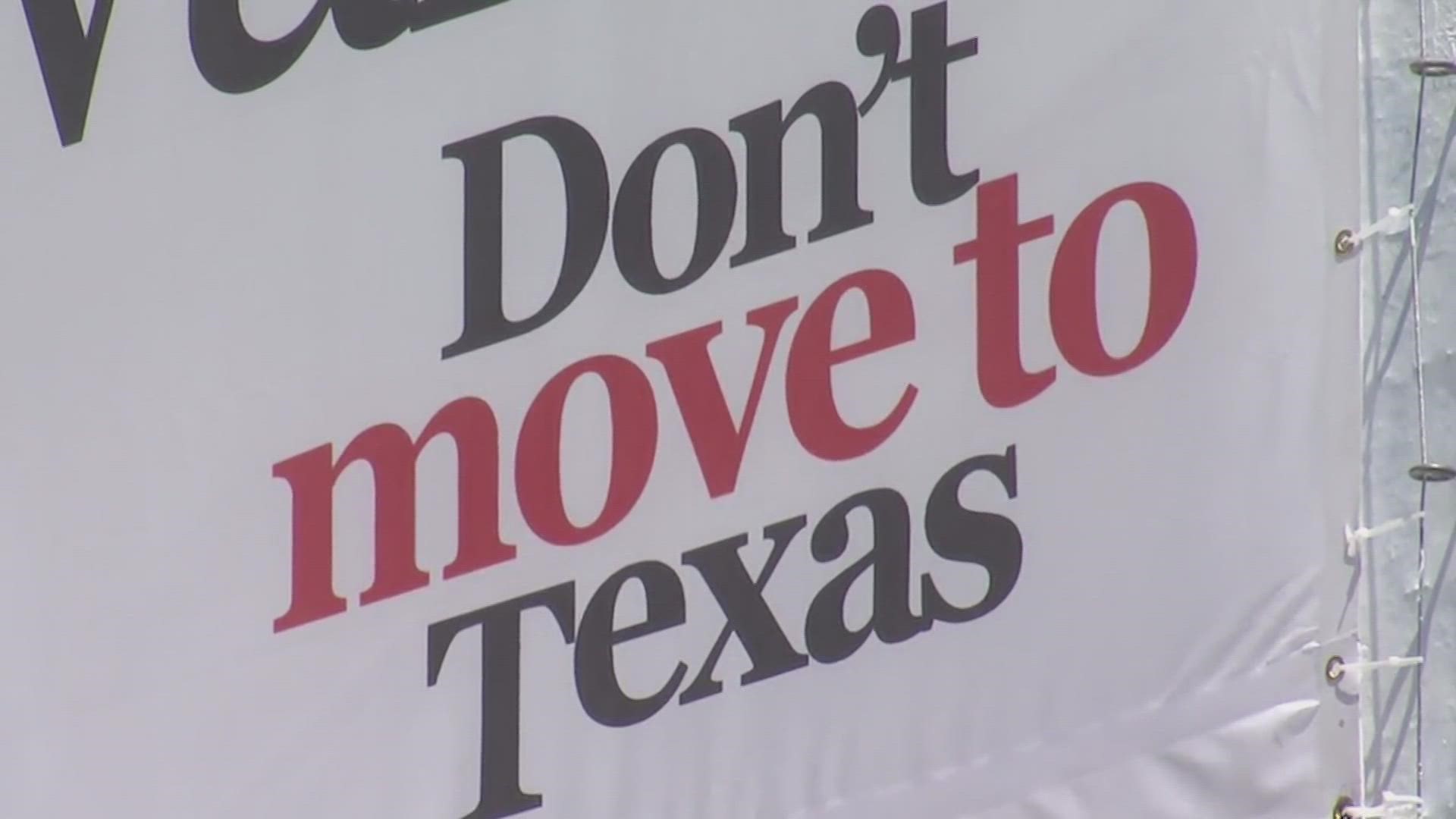 New California billboards say 'Don't Move to Texas' after Uvalde | khou.com