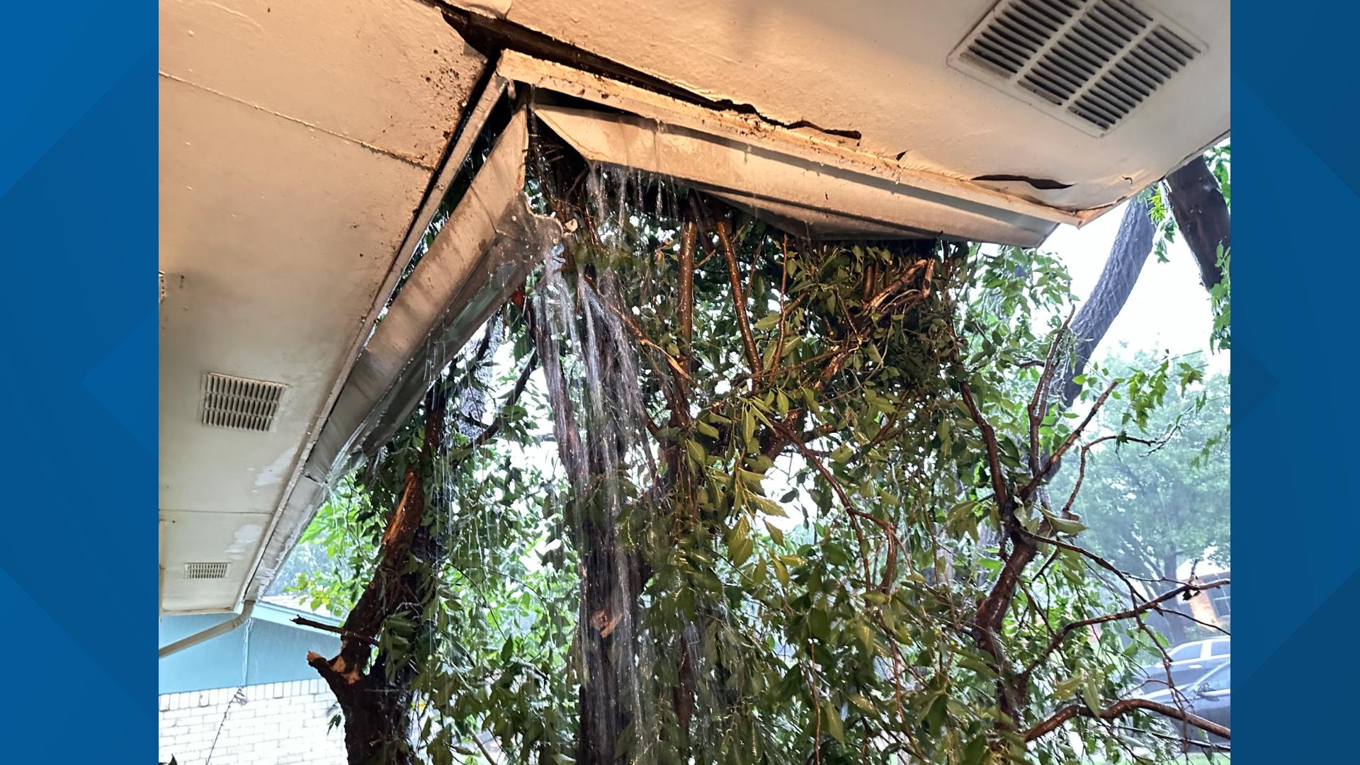 DFW severe storm damage after tornado warnings: Updates | khou.com
