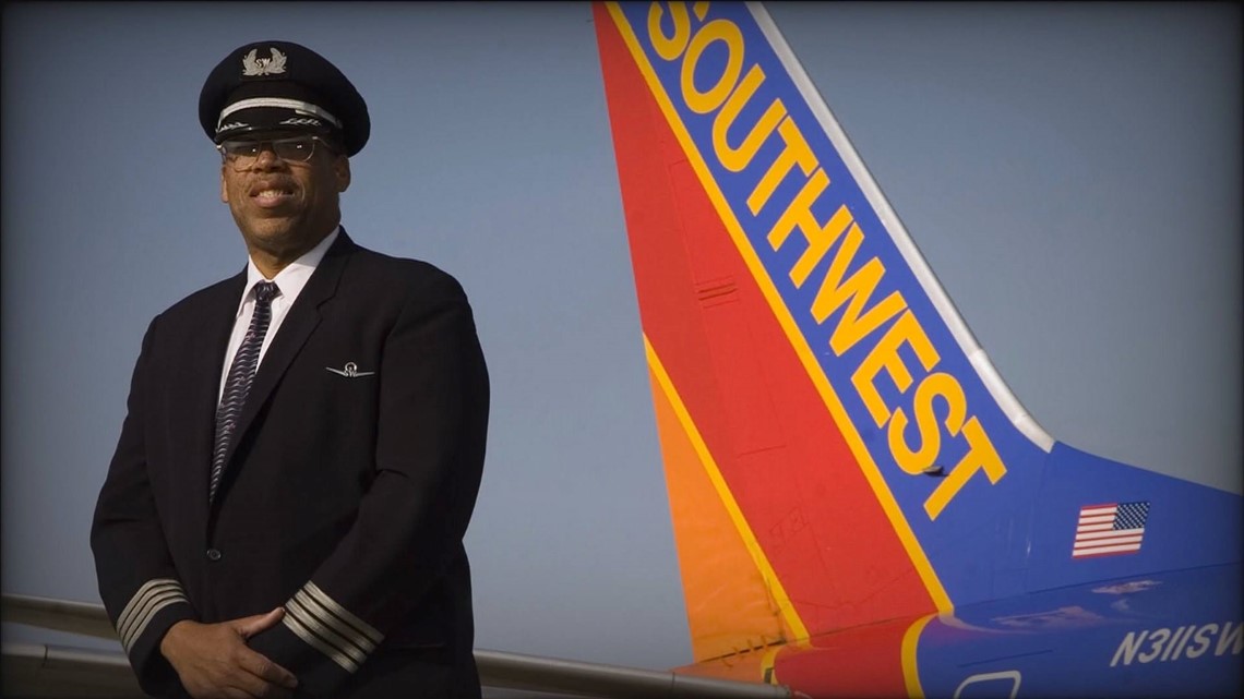 First African-American pilot hired by Southwest took his final flight ...