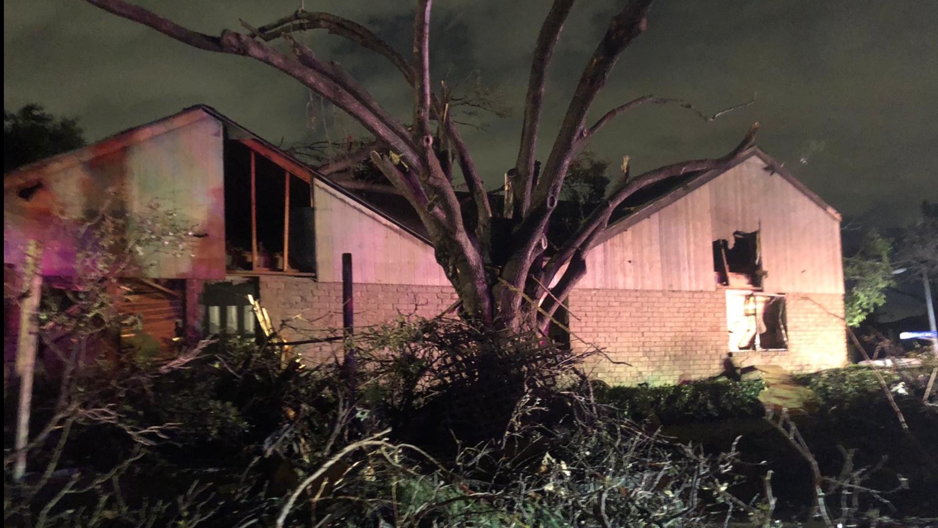 Aerial footage shows storm damage from Dallas to Sachse | khou.com