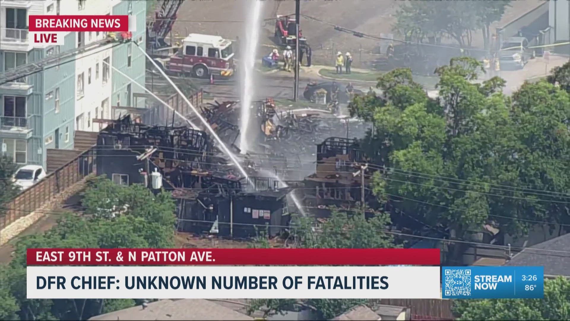 Explosion causes massive apartment fire in Oak Cliff, at least 4 people ...