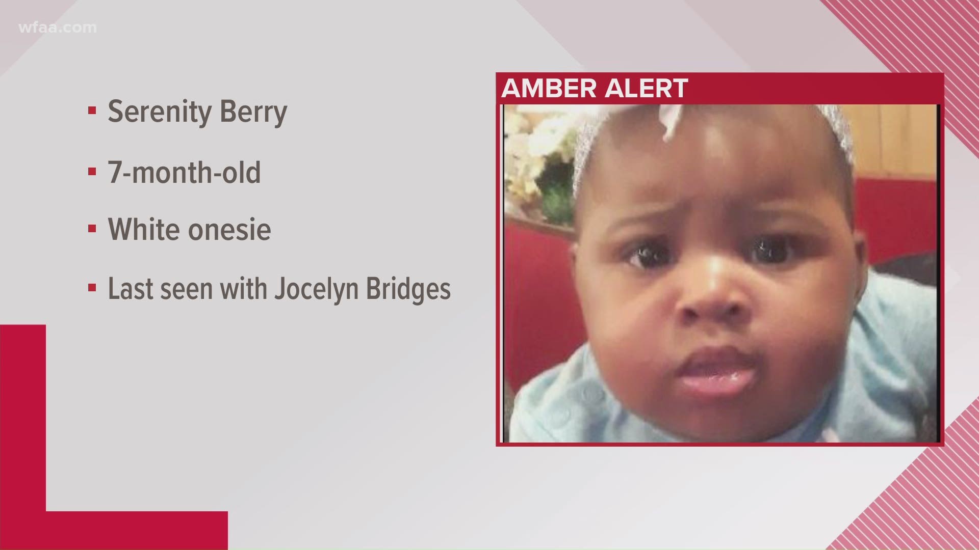 AMBER Alert for Serenity Berry, 7-month-old Texas girl | khou.com