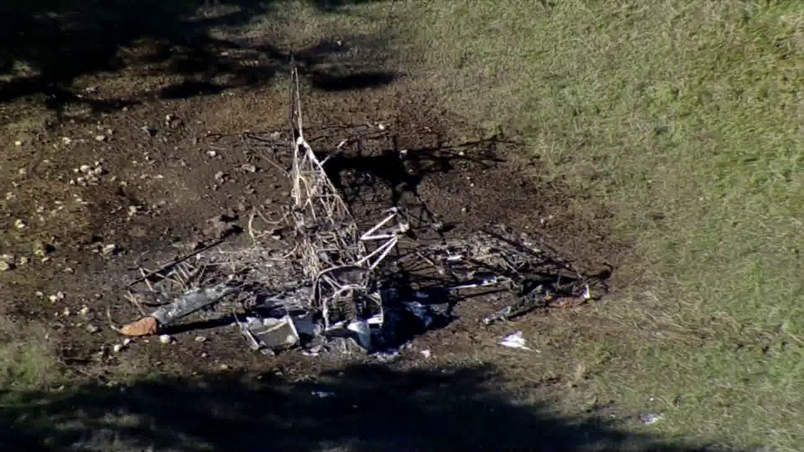 TCSO: Small plane crashes, catches fire Monday | khou.com