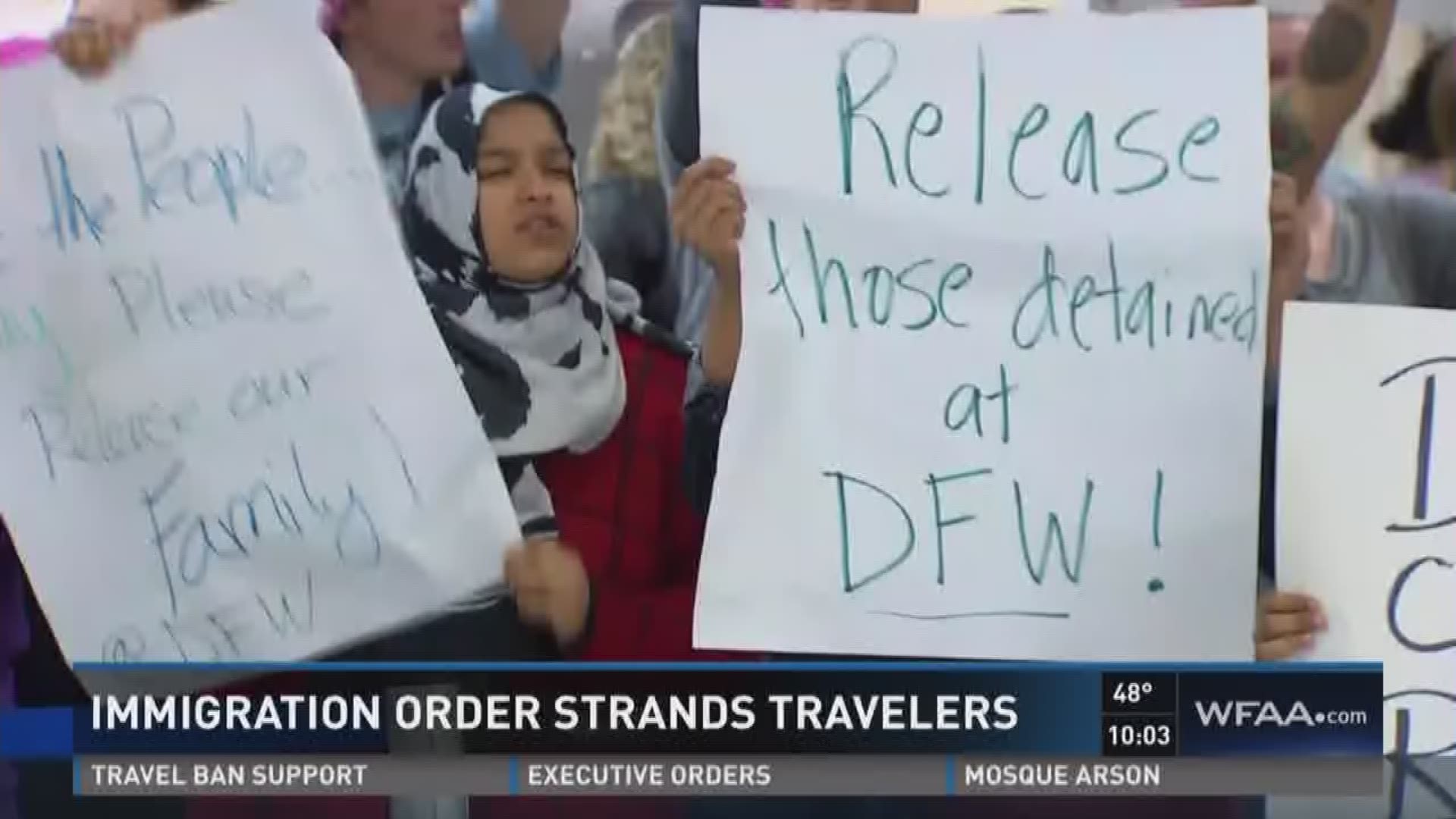 Immigration order halts travelers at DFW airport | khou.com