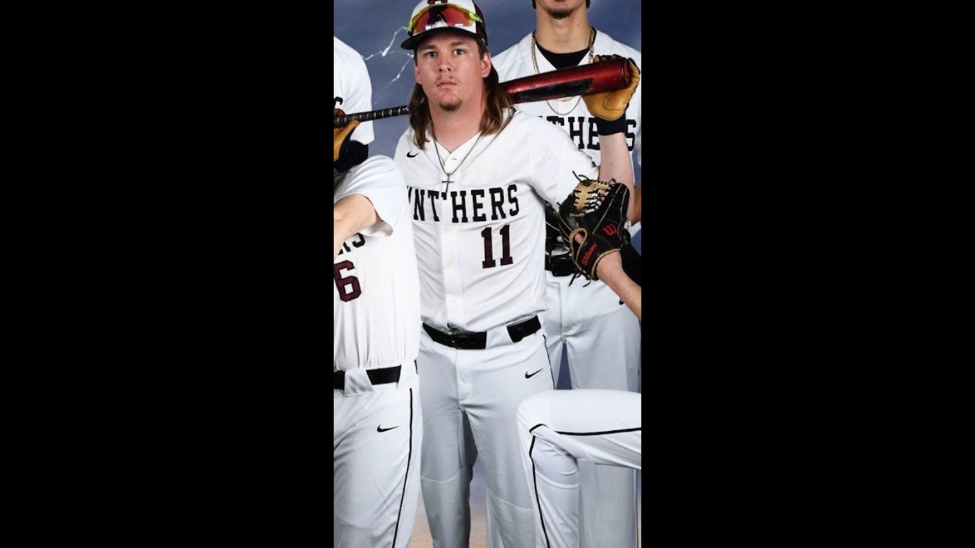 Texas college baseball player hit by stray bullet during game | khou.com