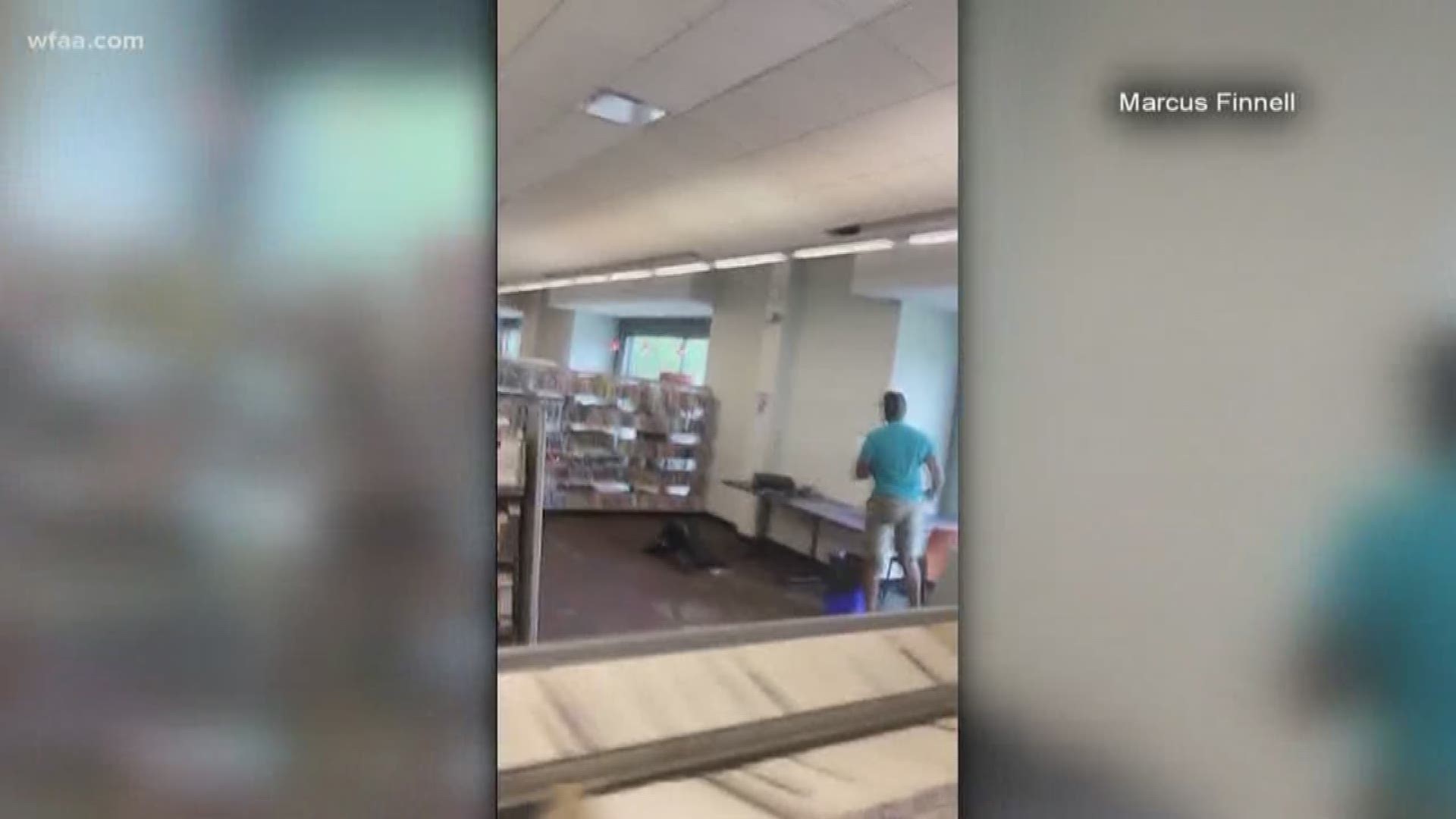 Dallas library rampage causes $10,000 in damage | khou.com