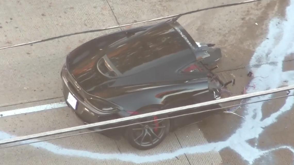 Two dead after luxury sports car split in half in Dallas | khou.com