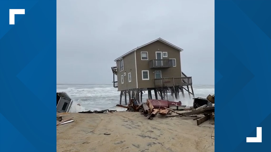 Rodanthe home collapses in NC Outer Banks, more homes could go | khou.com