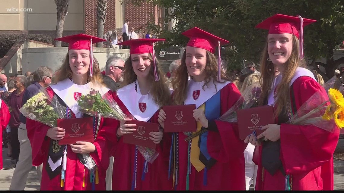 Quadruplets shine at Spring Hill High School graduation | khou.com