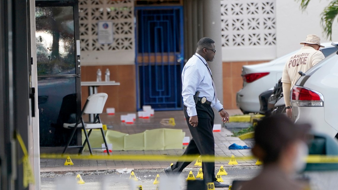 2 dead, more than 20 injured in Miami-area shooting, police say | khou.com