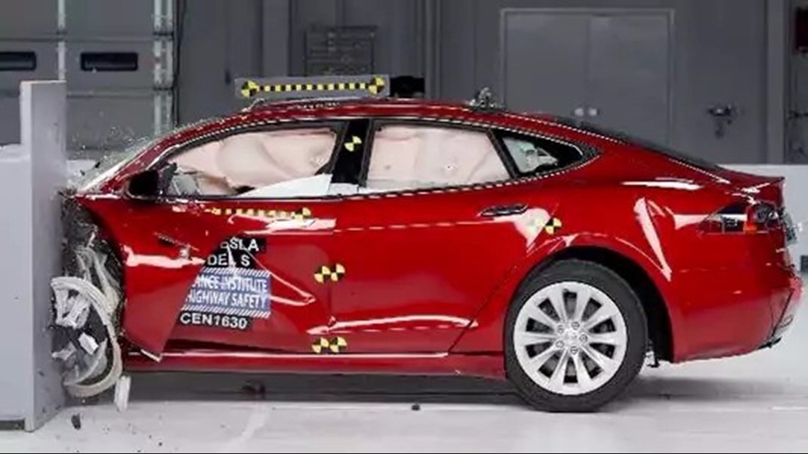 Tesla's electric car falls short in new IIHS crash tests | khou.com