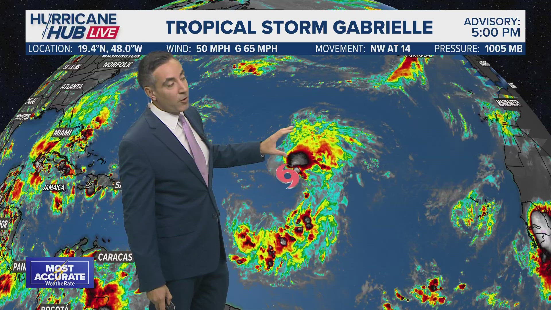 Hurricane Erin strengthens: Track the first hurricane of 2025 season ...