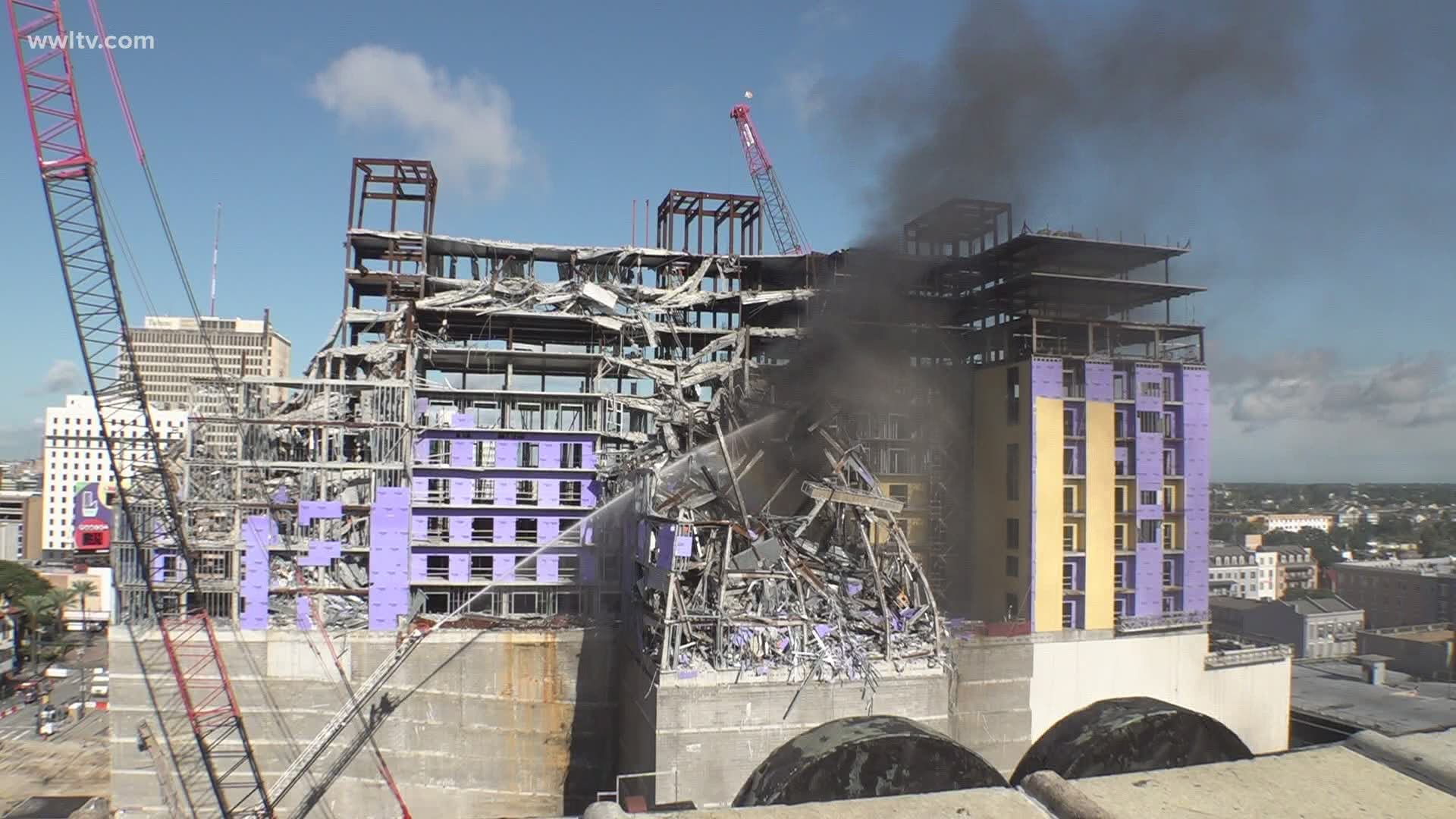 Hard Rock hotel collapse: Fire reported at New Orleans site | khou.com