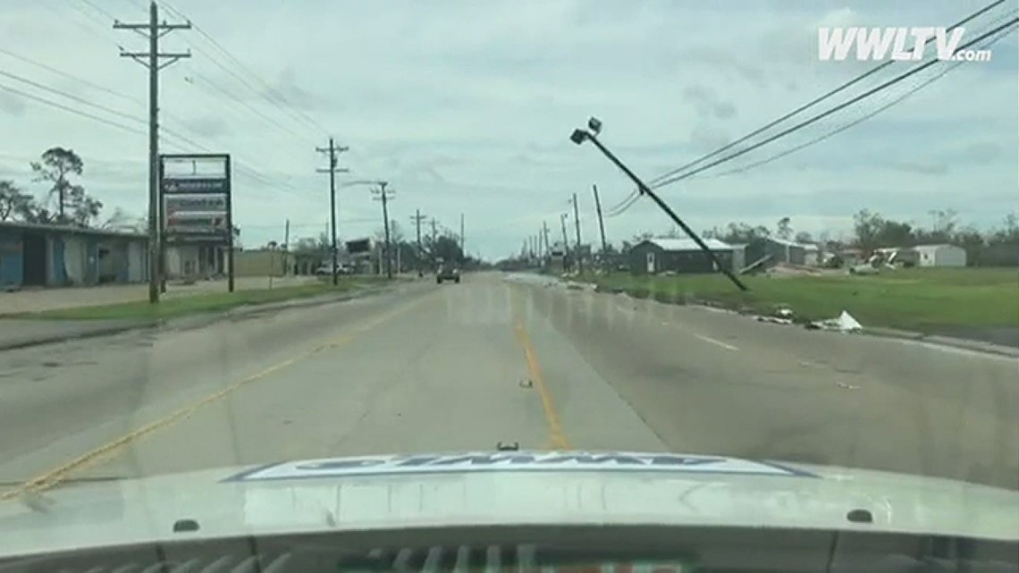 Video of hurricane Laura damage in Lake Charles, Louisiana | khou.com