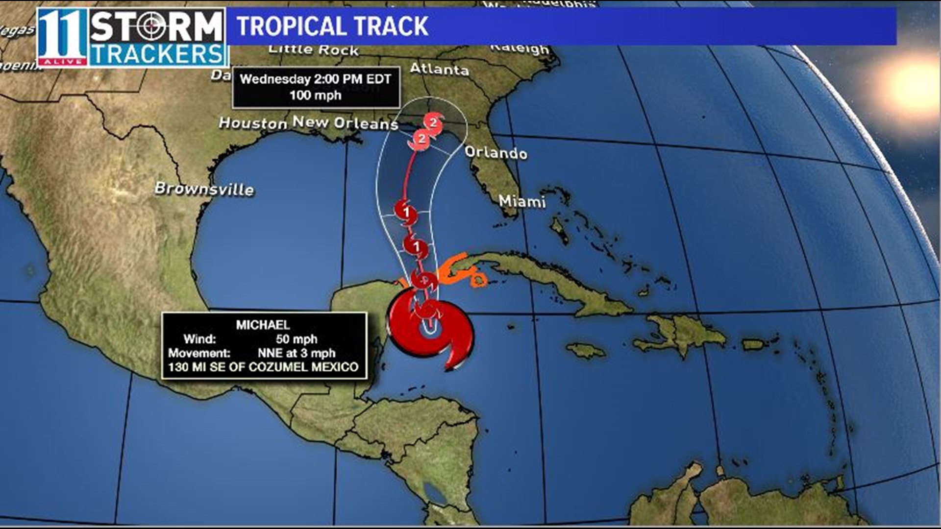 Watches issued for Gulf Coast as Michael strengthens into hurricane ...