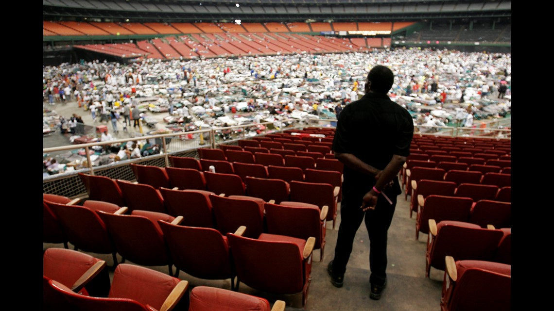 Photos: Astrodome welcomes thousands of Hurricane Katrina evacuees ...